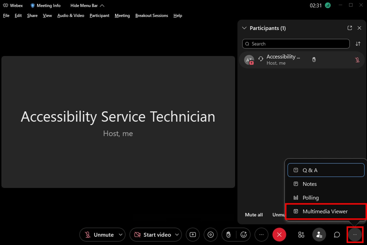 How to Add Captions to WebEx Meetings | Karasch