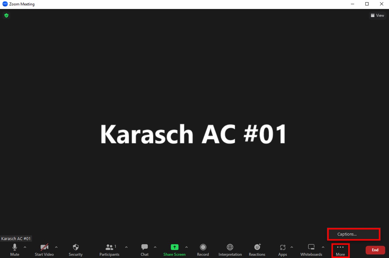 How to Add Captions to Zoom Meetings | Karasch